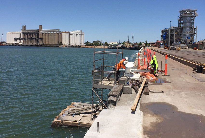 Port Pirie Capping Beam Replacement - Duratec Limited