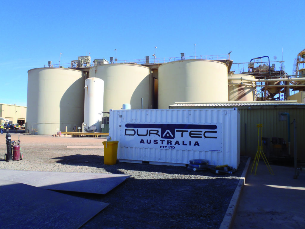Barrick Granny Smith CIL Tank Refurbishment - Duratec Limited