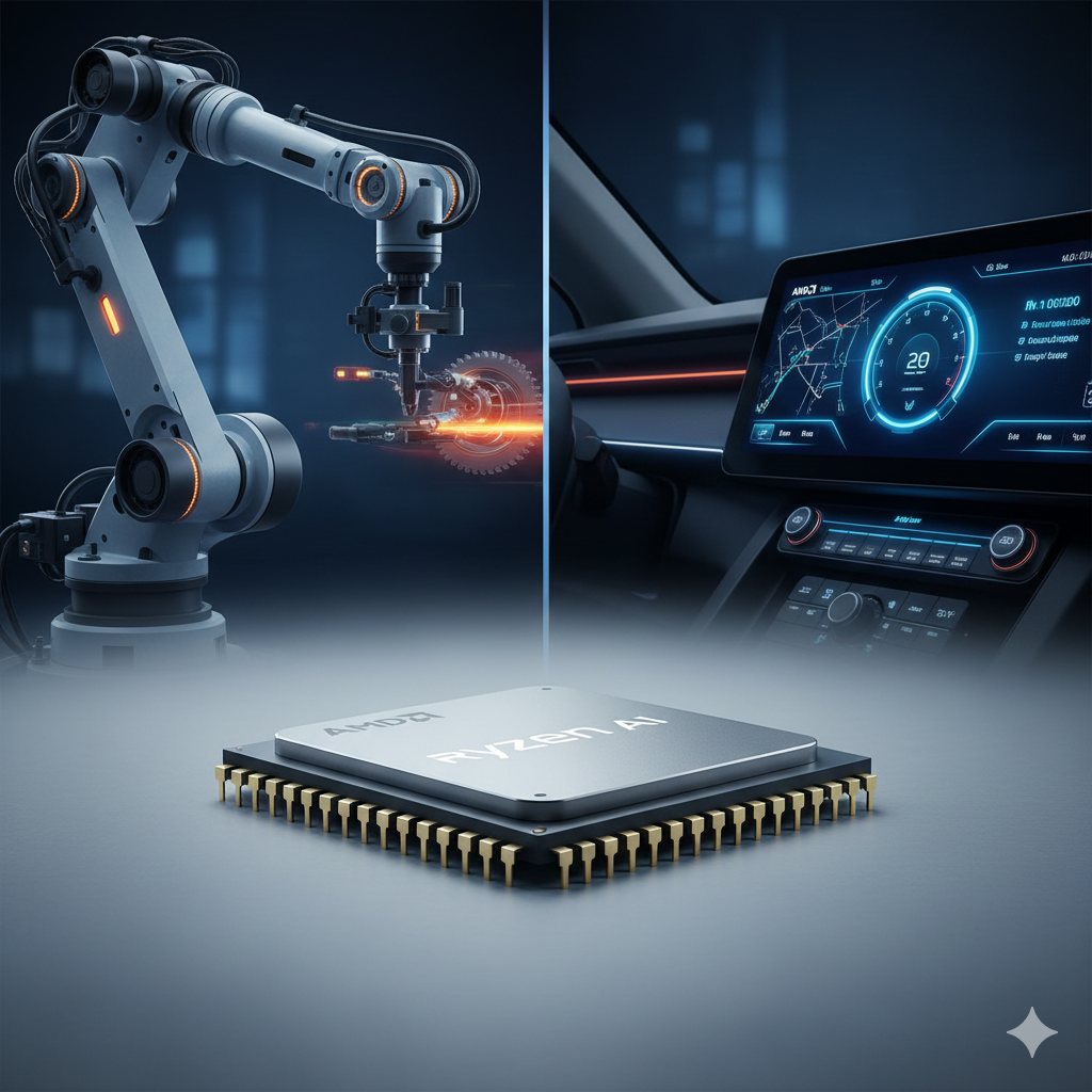 AMD unveils Ryzen AI embedded P100 & X100 at CES 2026 | Grafa