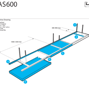 SAS 600 | Metal Raft Ceilings | SAS International | Perth WA
