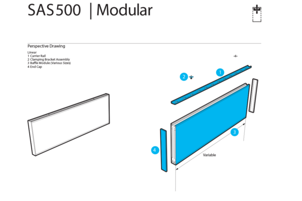 SAS 500 | Metal Baffle Ceilings | SAS International | Perth