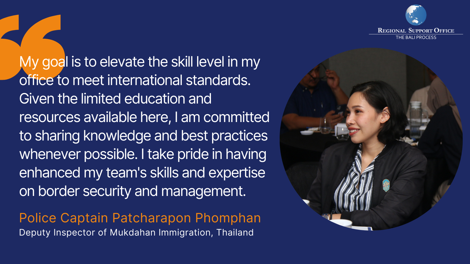 RSO Alumni Spotlight: 2024 Bali Process Regional Workshop on Border ...