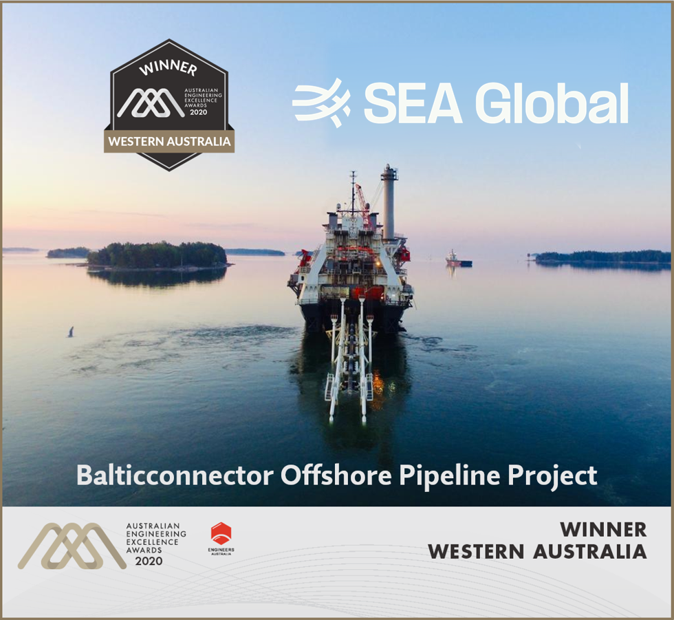 WINNER – 2020 Australian Engineering Excellence Awards - SEA Global
