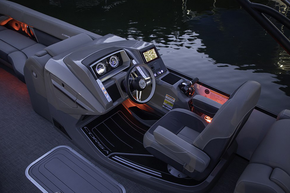 Corsa Pontoon Boat Floorplans | Barletta Pontoon Boats Australia