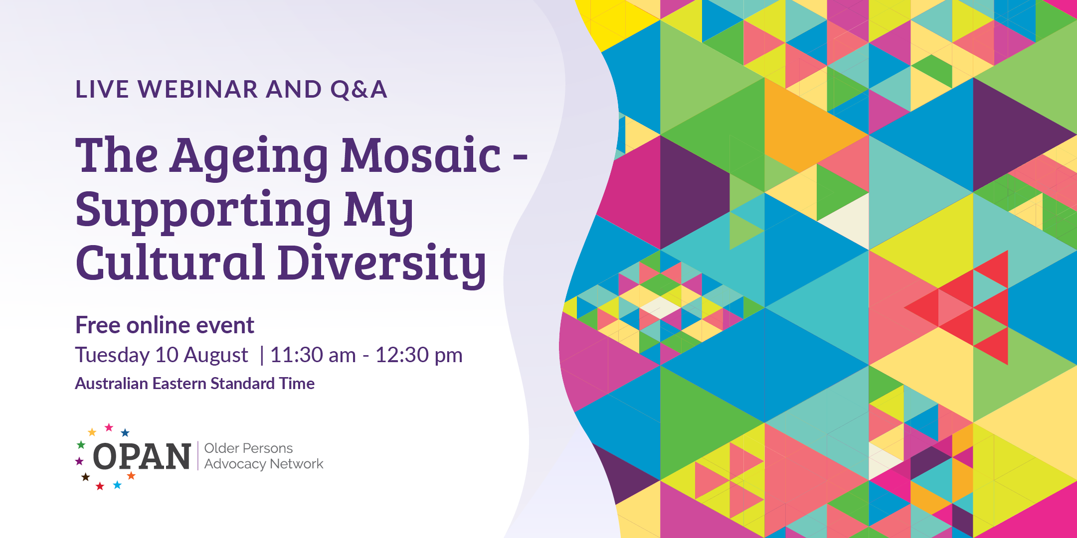 The Ageing Mosaic – Supporting My Cultural Diversity - OPAN