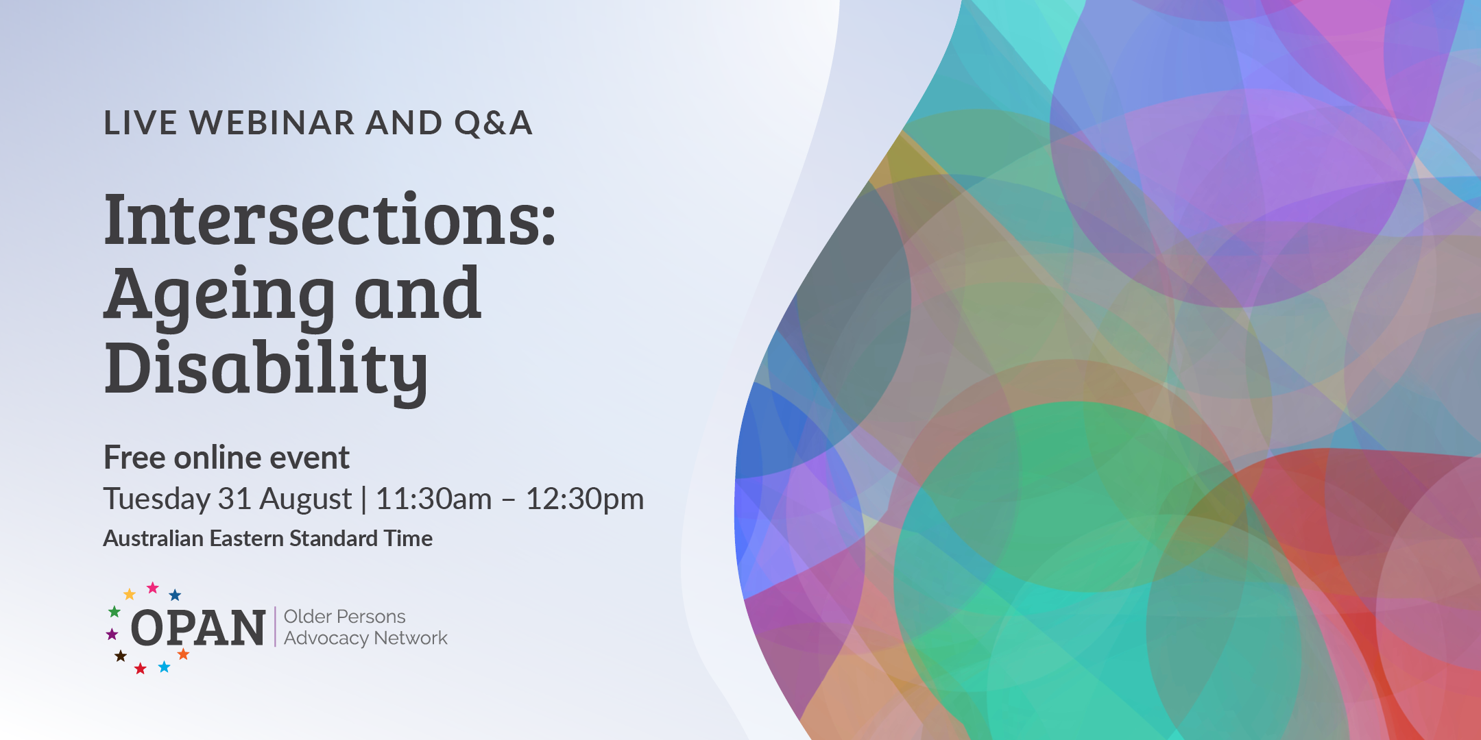 Intersections: Ageing and Disability - OPAN