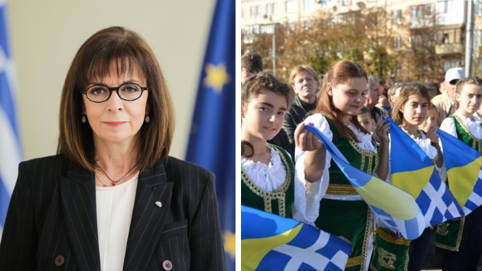 Greek President expresses support for diaspora in Ukraine amid tensions ...