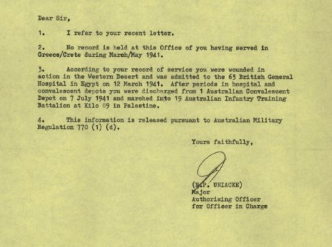 Dr Michael Bendon compiles first ever Nominal Roll for 1941 Greek and ...