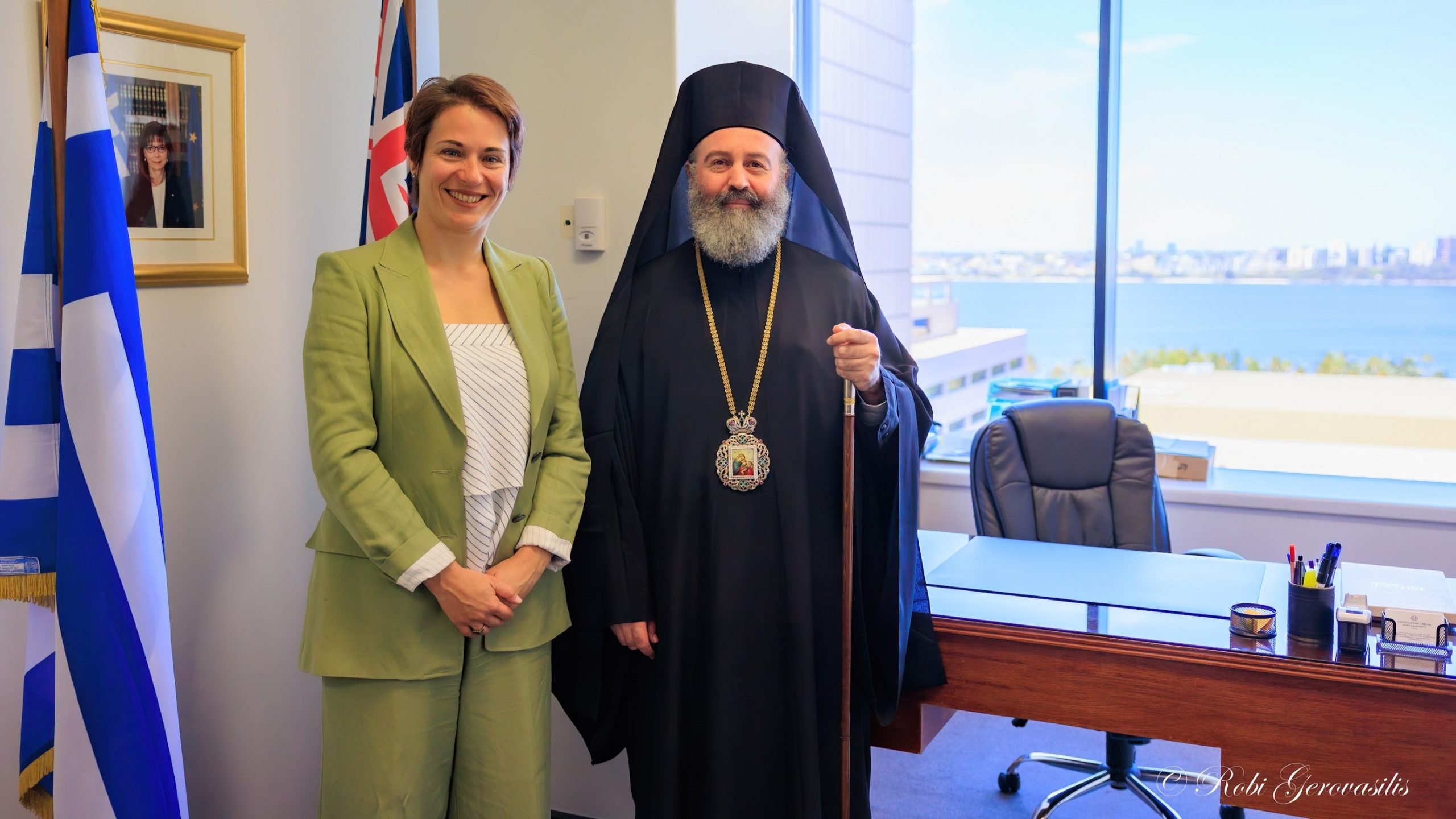 Archbishop Makarios of Australia meets with Consul of Greece in Perth ...