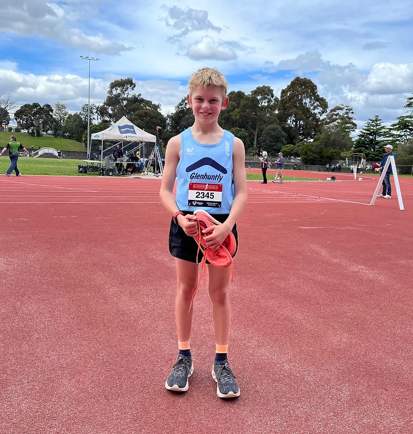10-year-old Melbourne runner Archie Sideridis sets unofficial world ...