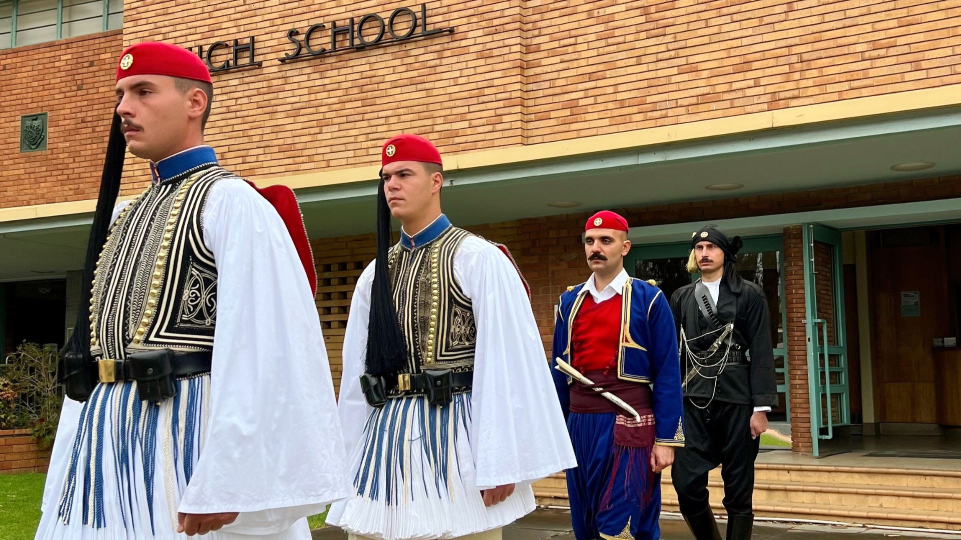 Evzones receive warm welcome from Adelaide High and St George College ...