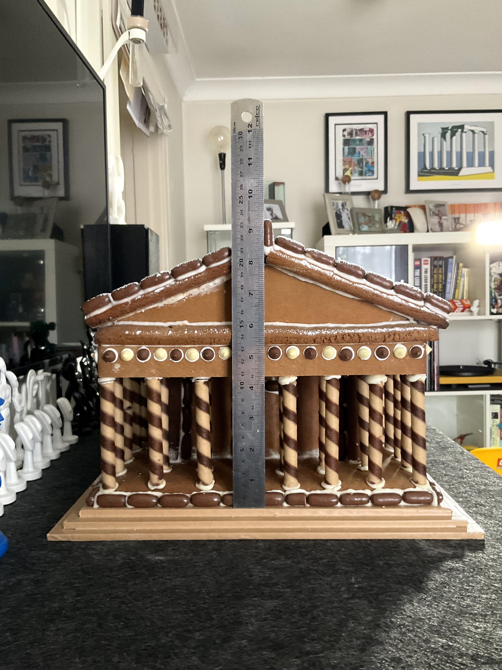 Australian pop-artist makes Parthenon out of gingerbread for Christmas ...
