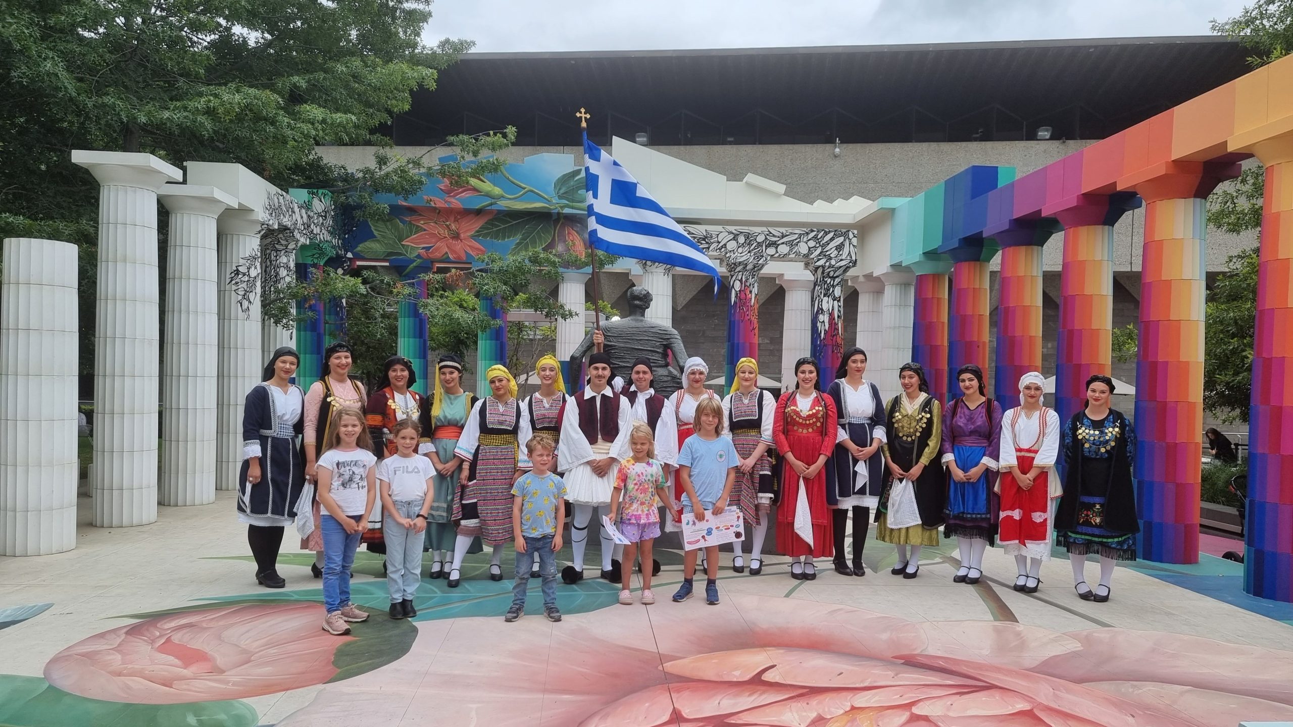 Young kids learn Greek dance with Manasis at the National Gallery of ...
