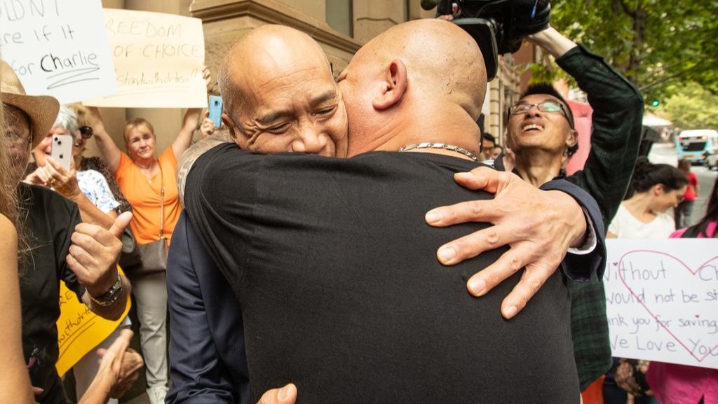 'I'm here because of him': People rally in Sydney to support ...