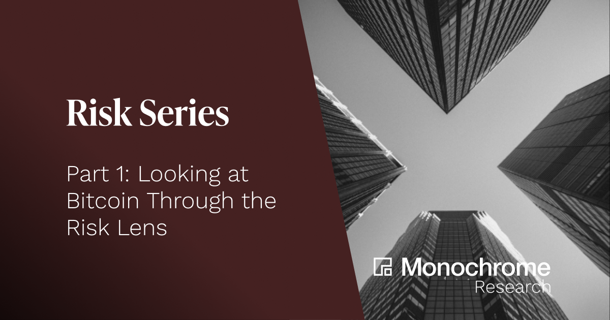 Risk Part 1: Looking at Bitcoin Through the Risk Lens | Monochrome Research