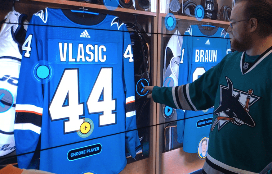 The NHL's interactive locker rooms