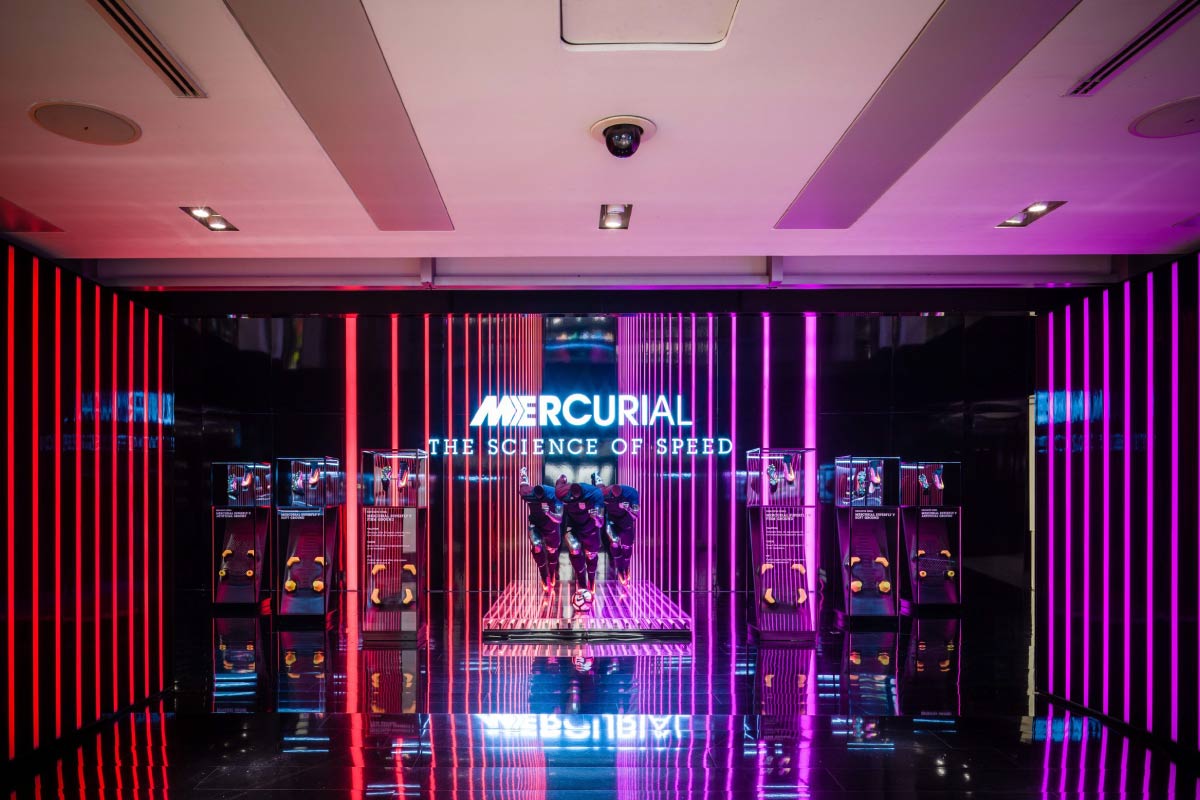 The Awe Inspiring Nike Mercurial Retail Stands The Next Archives Idea Generator For
