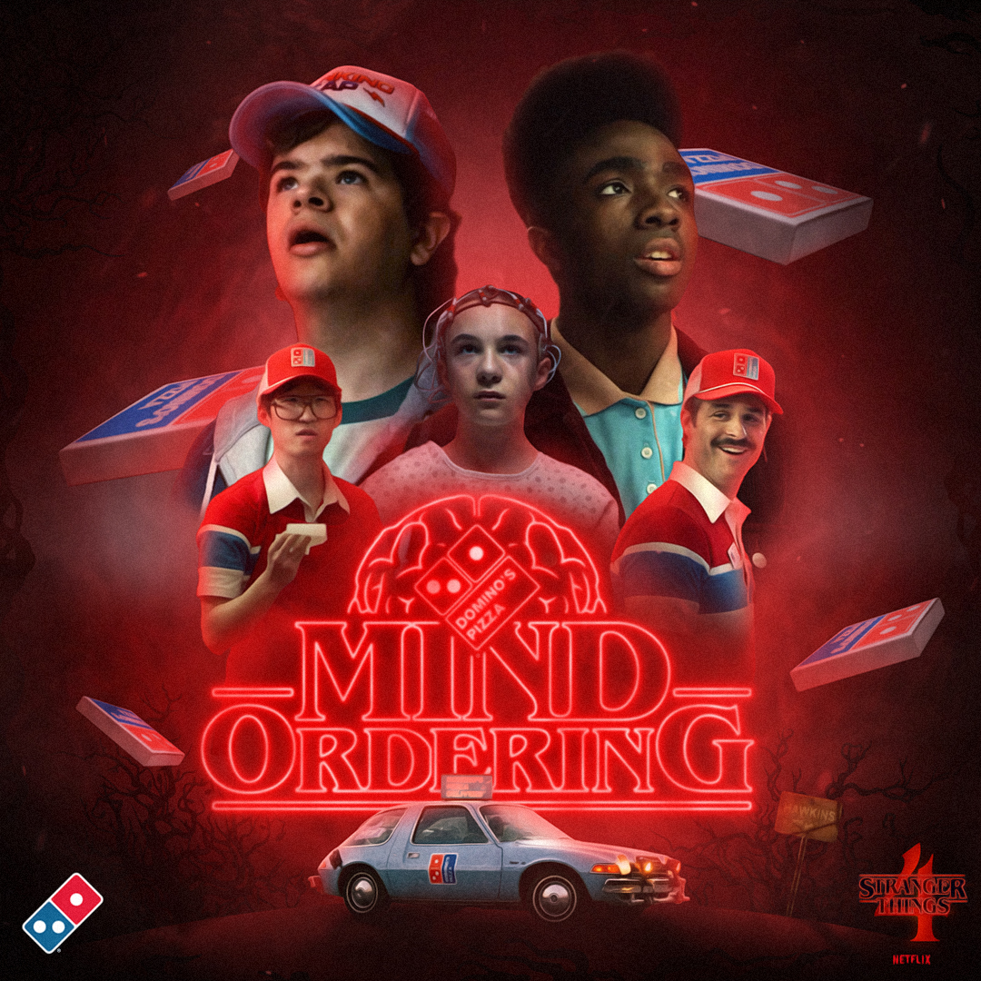 Dominos x Stranger Things Create a Mind Ordering App for Pizza Lovers ...