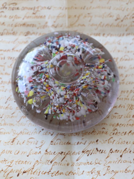 Pair of rare antique glass paperweights – European Antiques