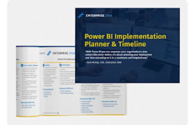 Power BI Implementation Planner & Timeline