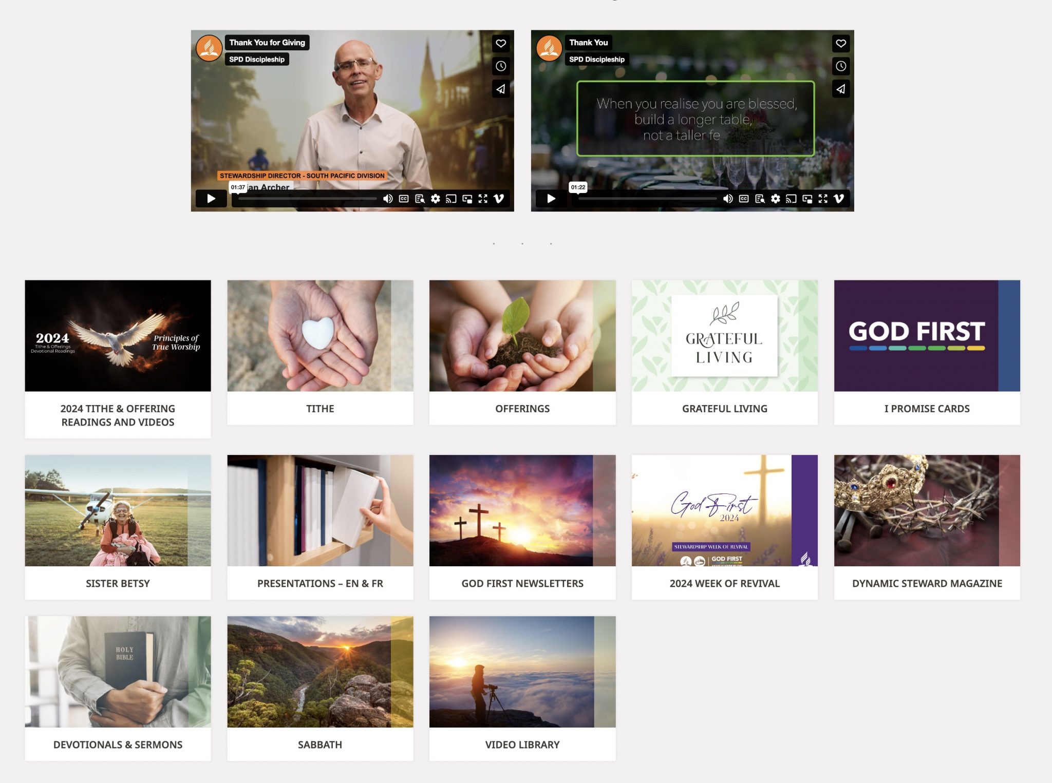 Stewardship (Personal Development) Resources - Seventh-day Adventist ...