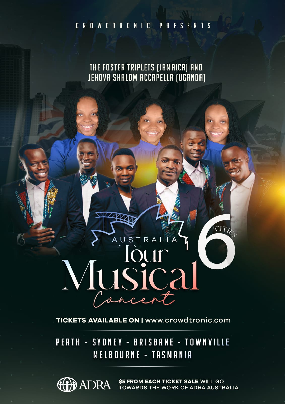 Foster Triplets & Jehova Shalom Acapella Concert in Sydney | August 2024