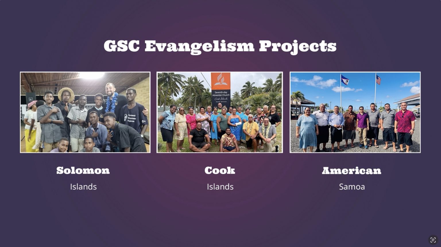 2025 GSC Evangelistic Project Offering - Seventh-day Adventist