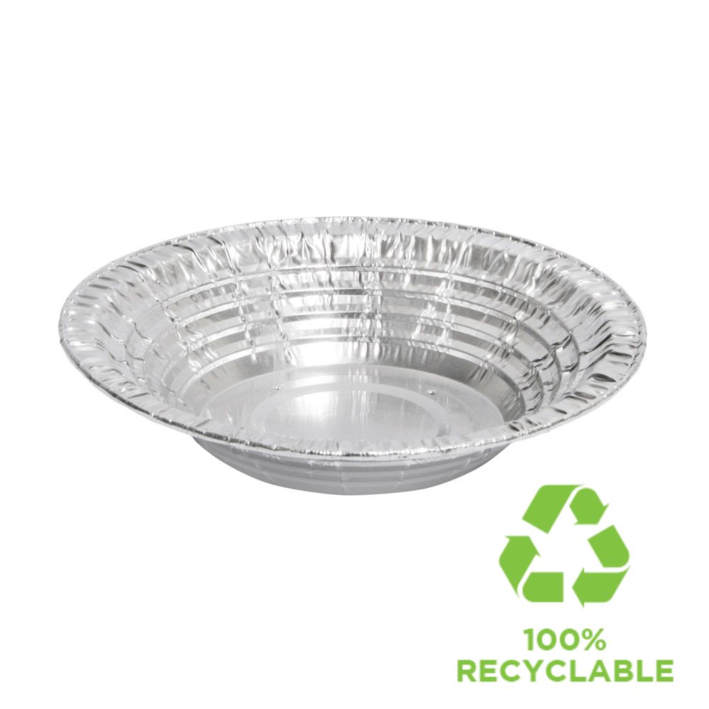 Product: 100mL Medium Round Perforated Base Foil Pie Case