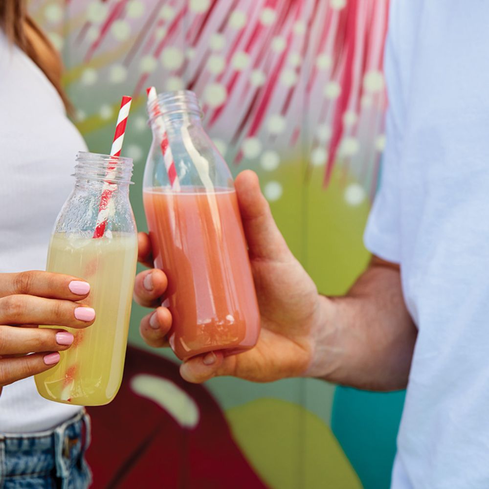 Product: 1L Clear PET Juice Bottle