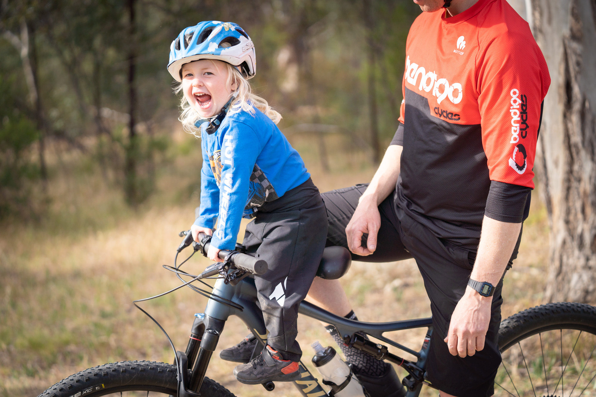 The Kids Ride Shotgun MTB Seat Gives The Best Seat In The House!