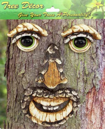 Ornament - Tree Face Laughing - Resin - Guildford Garden Centre