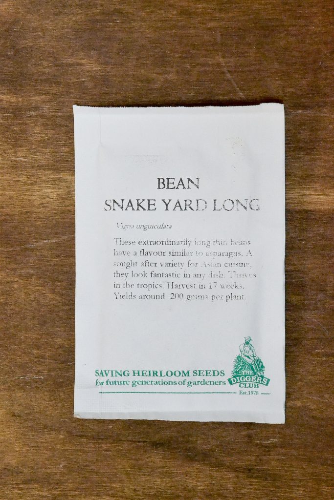 Bean - Snake Yard Long - Diggers Seeds - Guildford Garden Centre