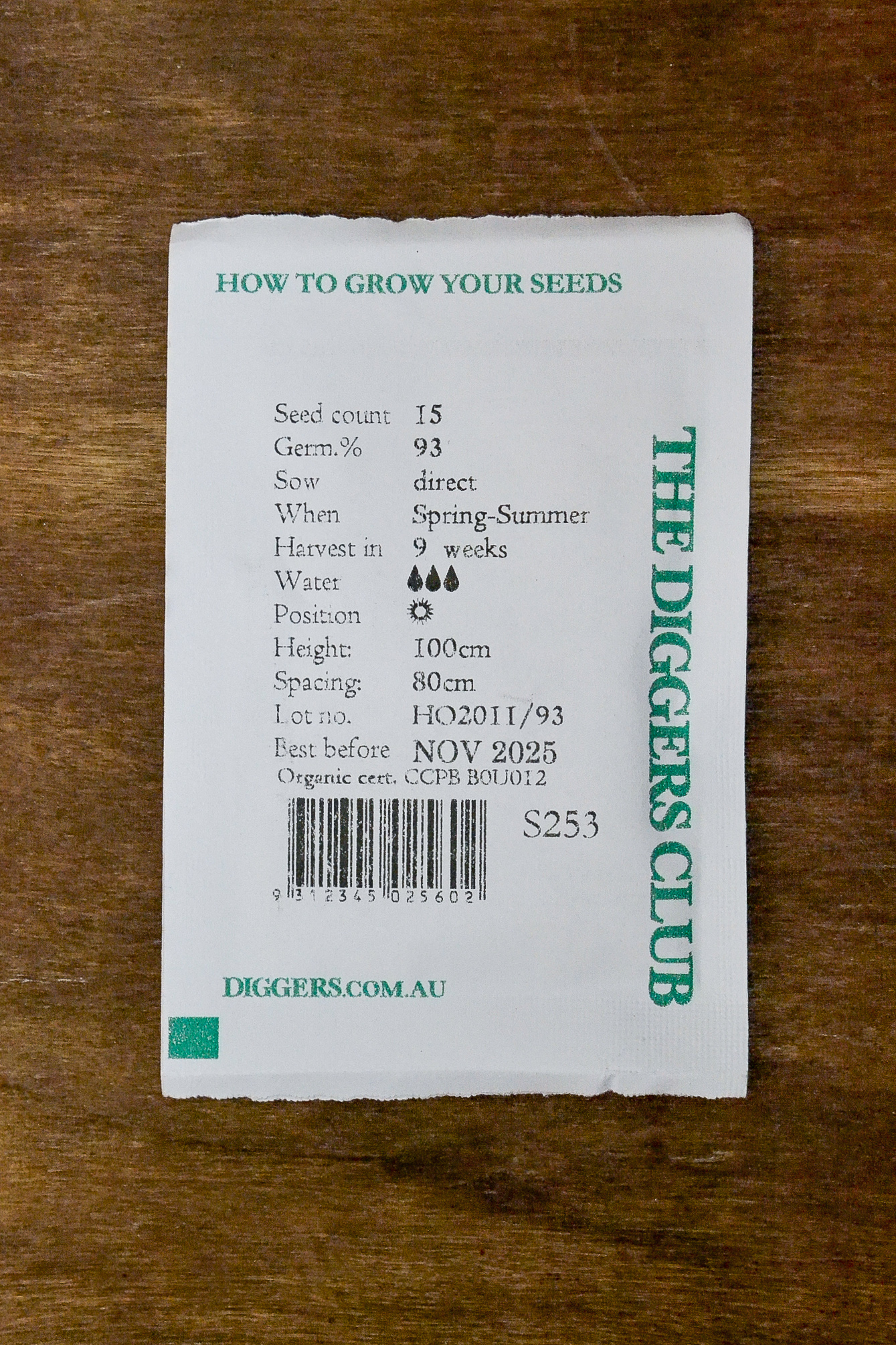 Zucchini - Black Beauty - Diggers Seeds - Guildford Garden Centre