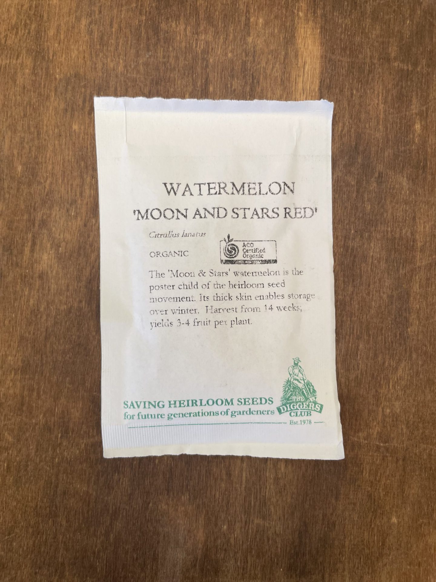 Watermelon - Moon and Stars Red - Diggers Seeds - Guildford Garden Centre