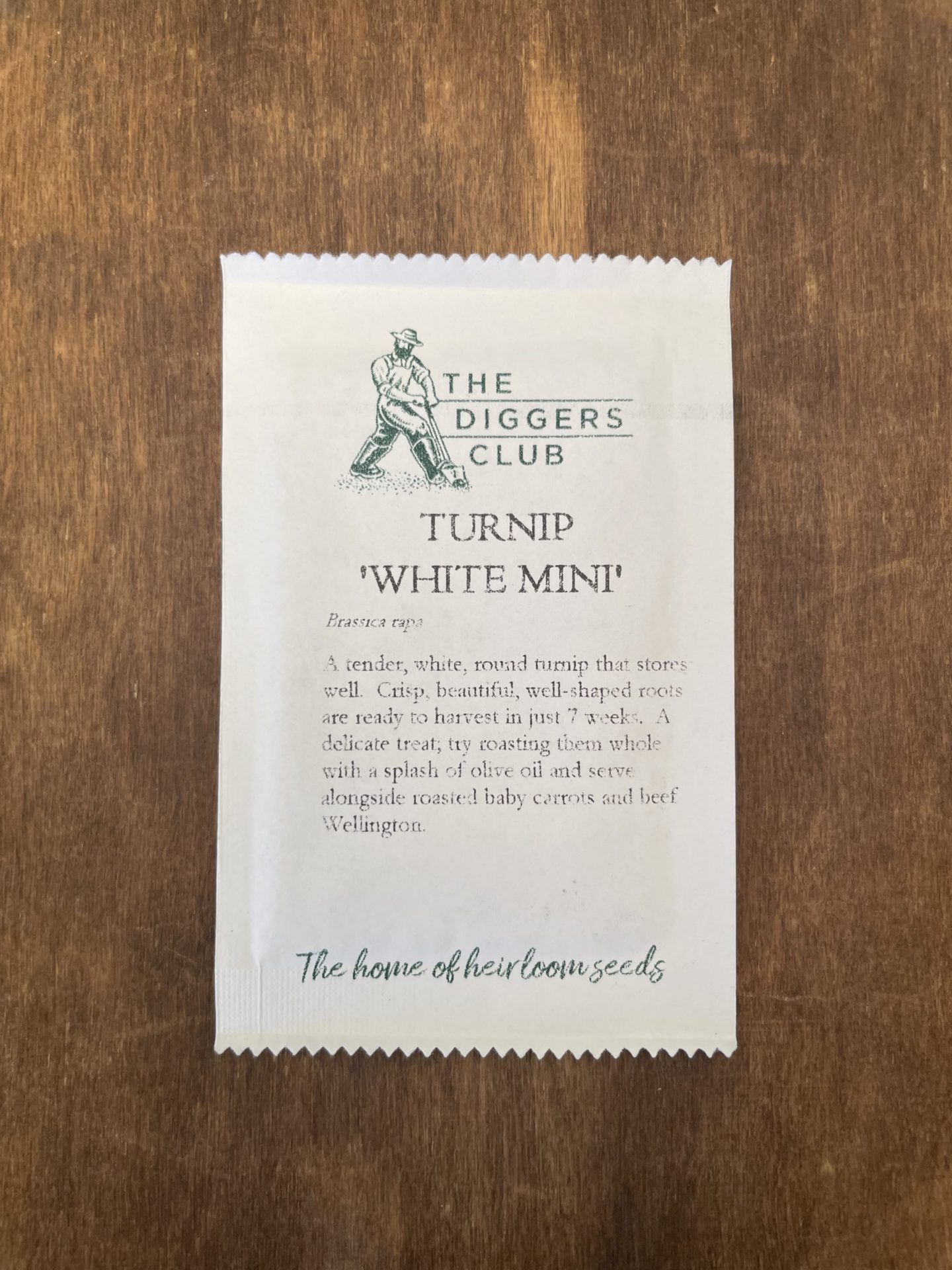 Turnip - Mini White - Diggers Seeds - Guildford Garden Centre