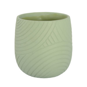 Pot - Reina Mint Green - Concrete - Guildford Garden Centre