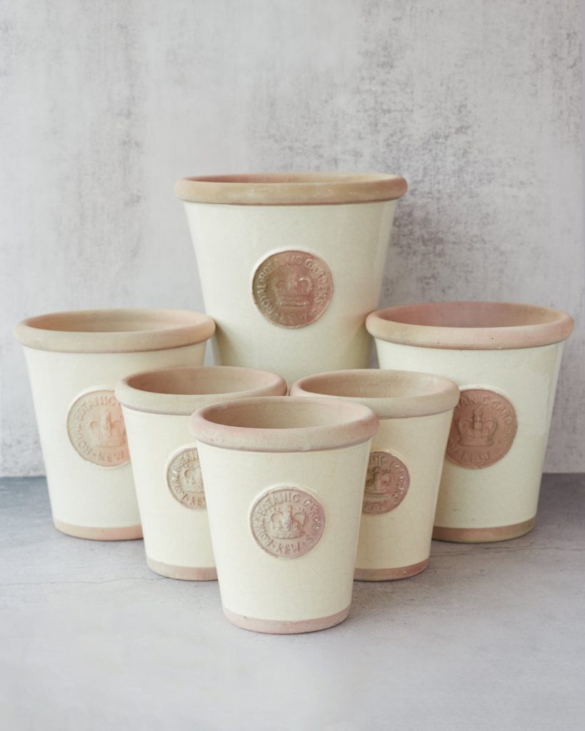 Pot - Kew Long Tom Ivory - Ceramic - Guildford Garden Centre