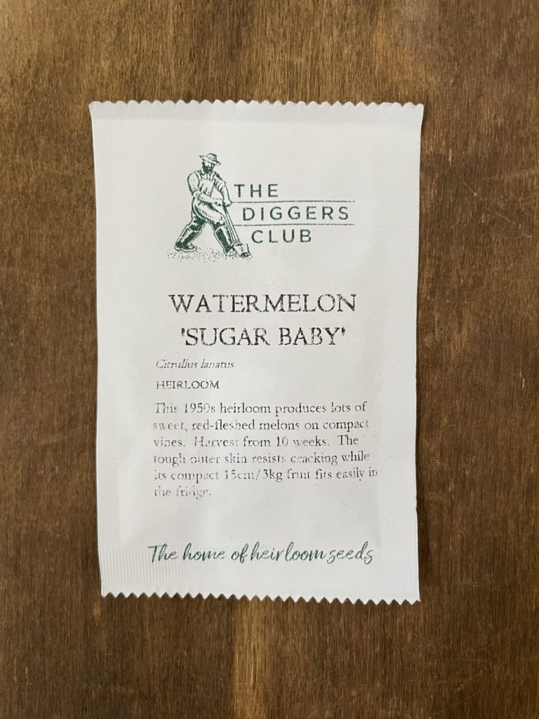 Watermelon - Sugar Baby - Diggers Seeds - Guildford Garden Centre