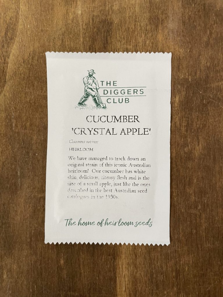 Cucumber - Crystal Apple - Diggers Seeds - Guildford Garden Centre