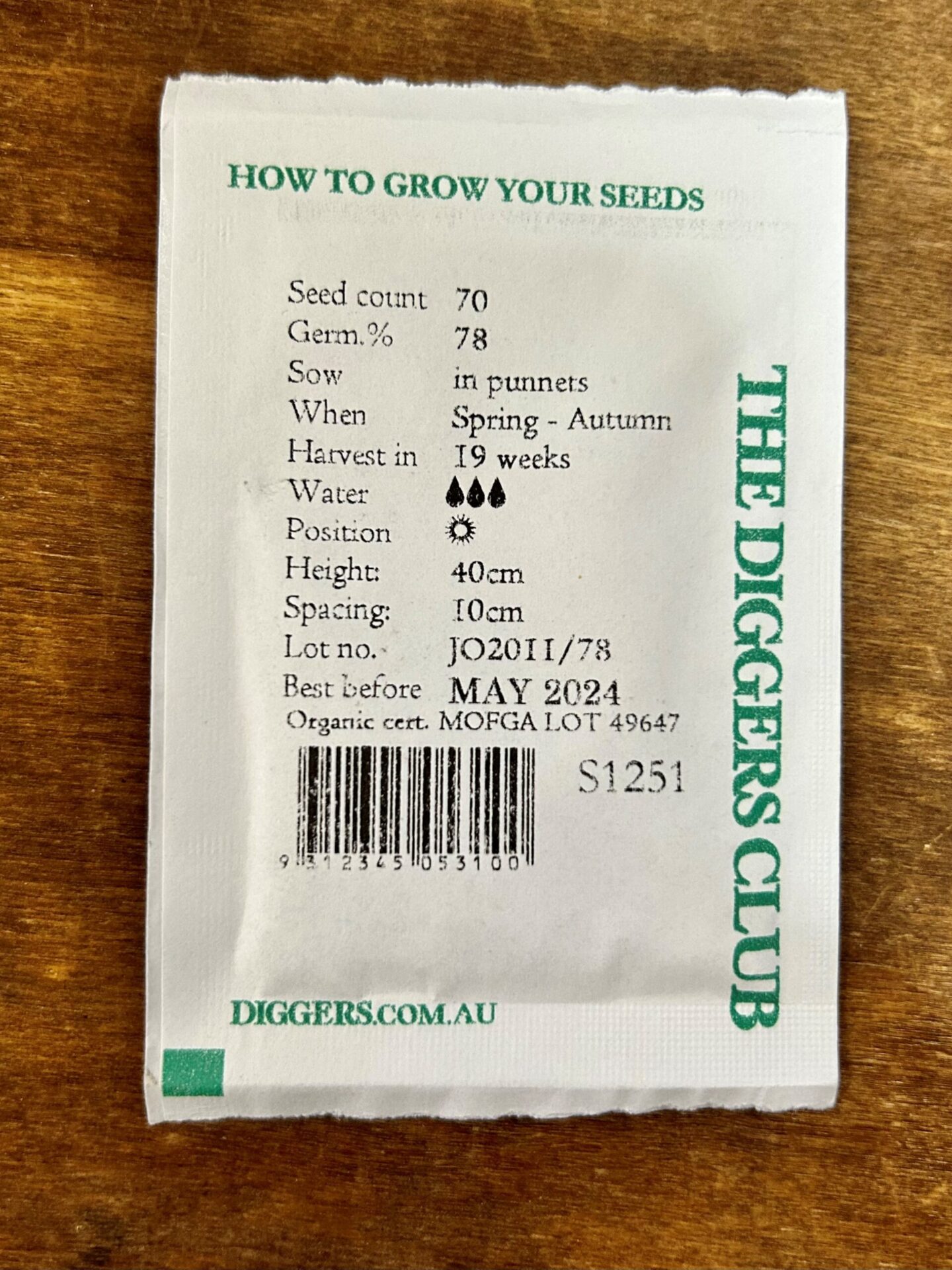 Leek - King Richard - Diggers Seeds - Guildford Garden Centre