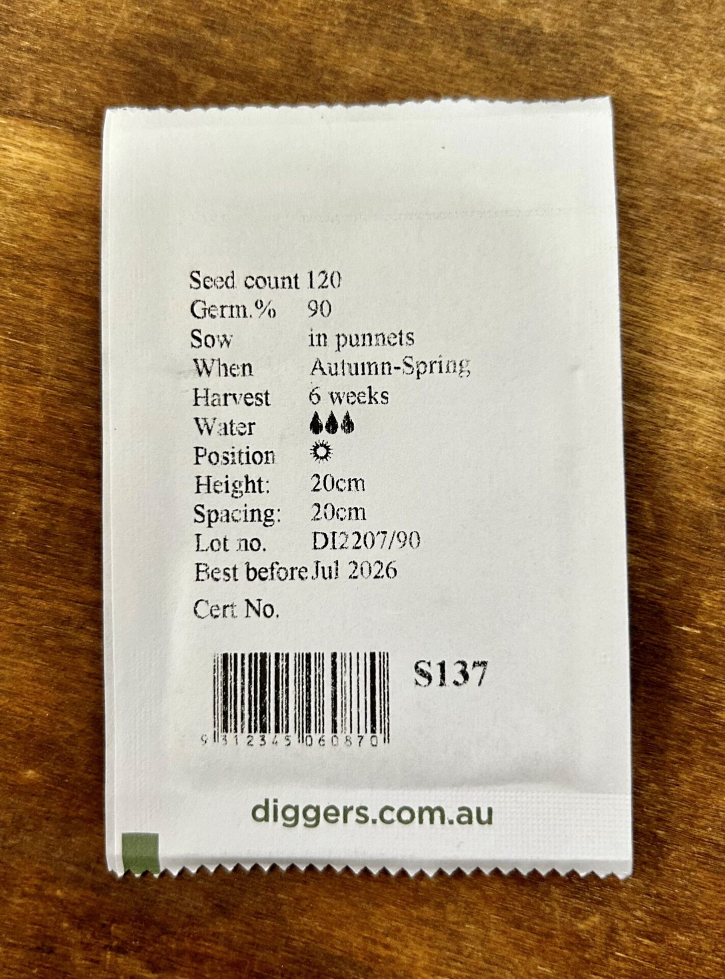 Lettuce - Heirloom Mix - Diggers Seeds - Guildford Garden Centre