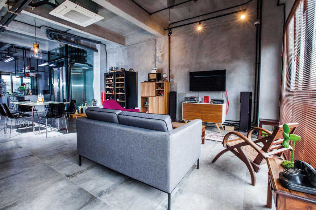 Industrial meets retro in an inter-terrace house | Lookbox Living
