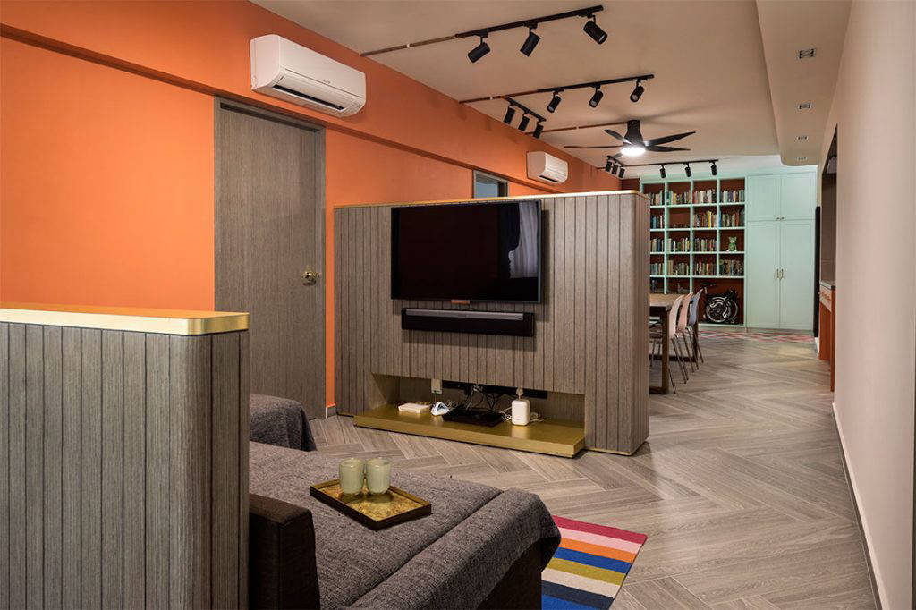 An HDB flat full of colours & clever, flexible spaces | Lookbox Living