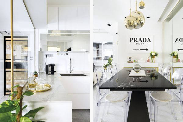 Marble and brass elevate the look of this HDB flat | Lookbox Living