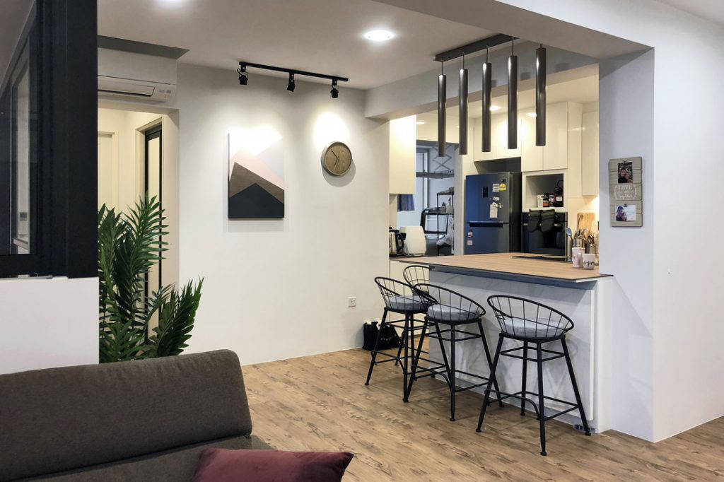 A modern monochromatic flat fit for entertaining | Lookbox Living