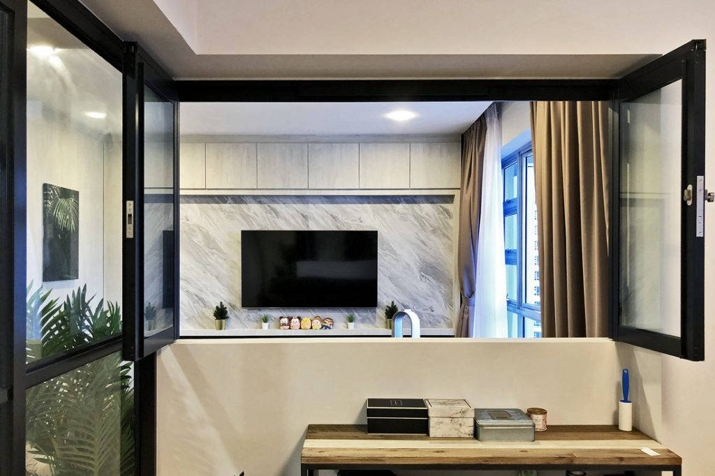 A modern monochromatic flat fit for entertaining | Lookbox Living