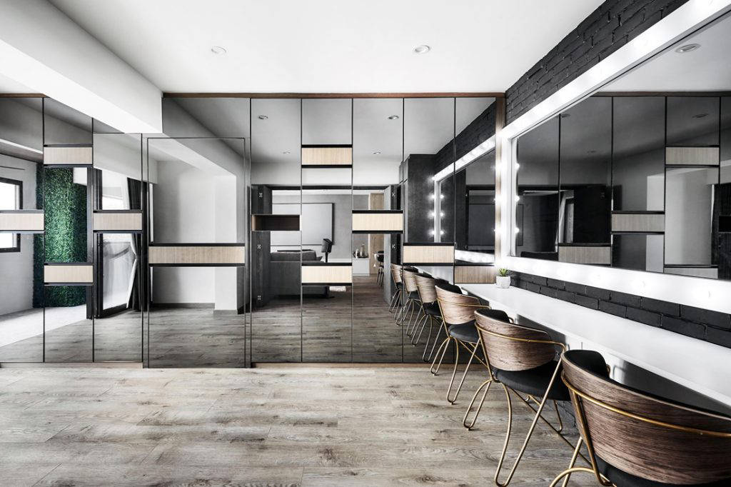 Resale flat now a modern 'resort' with a Hollywood-style makeup studio ...