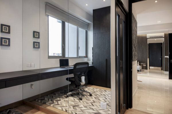 Mirrored walls & repurposed rooms expand a narrow layout | Lookbox Living