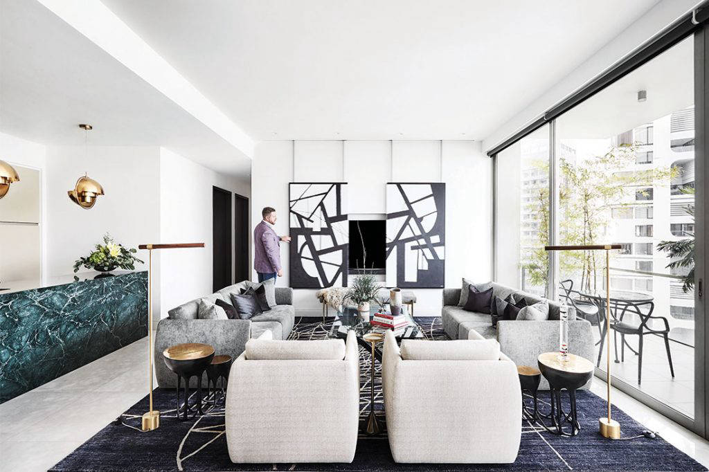 This gallery-like apartment in Orchard Road conveys modern luxury ...