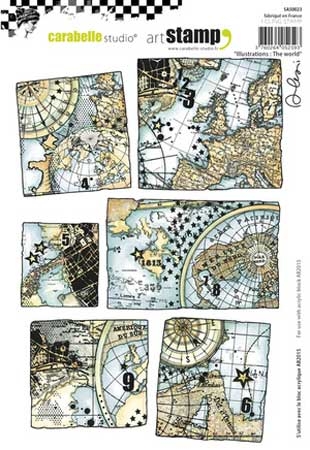 Carabelle Studio A5 Stamp - Around the World by Alexi